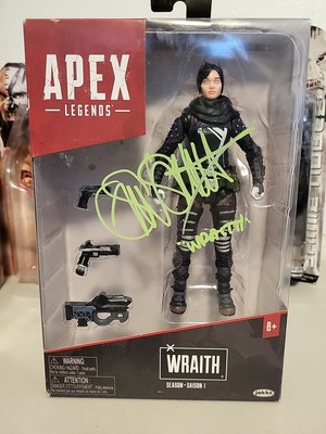 Apex Legends Wraith Figure Jakks Pacific Signed Shantel VanSanten W ...