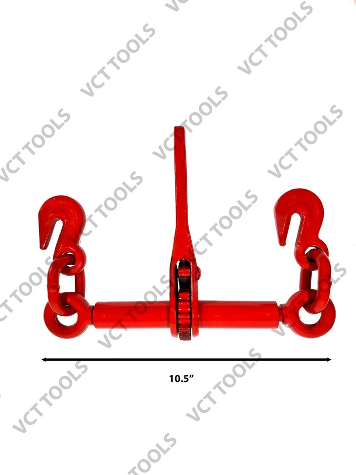 4PC 1/4" or 5/16" Ratchet Load Binder & Chain Set Equipment Tie Down ...