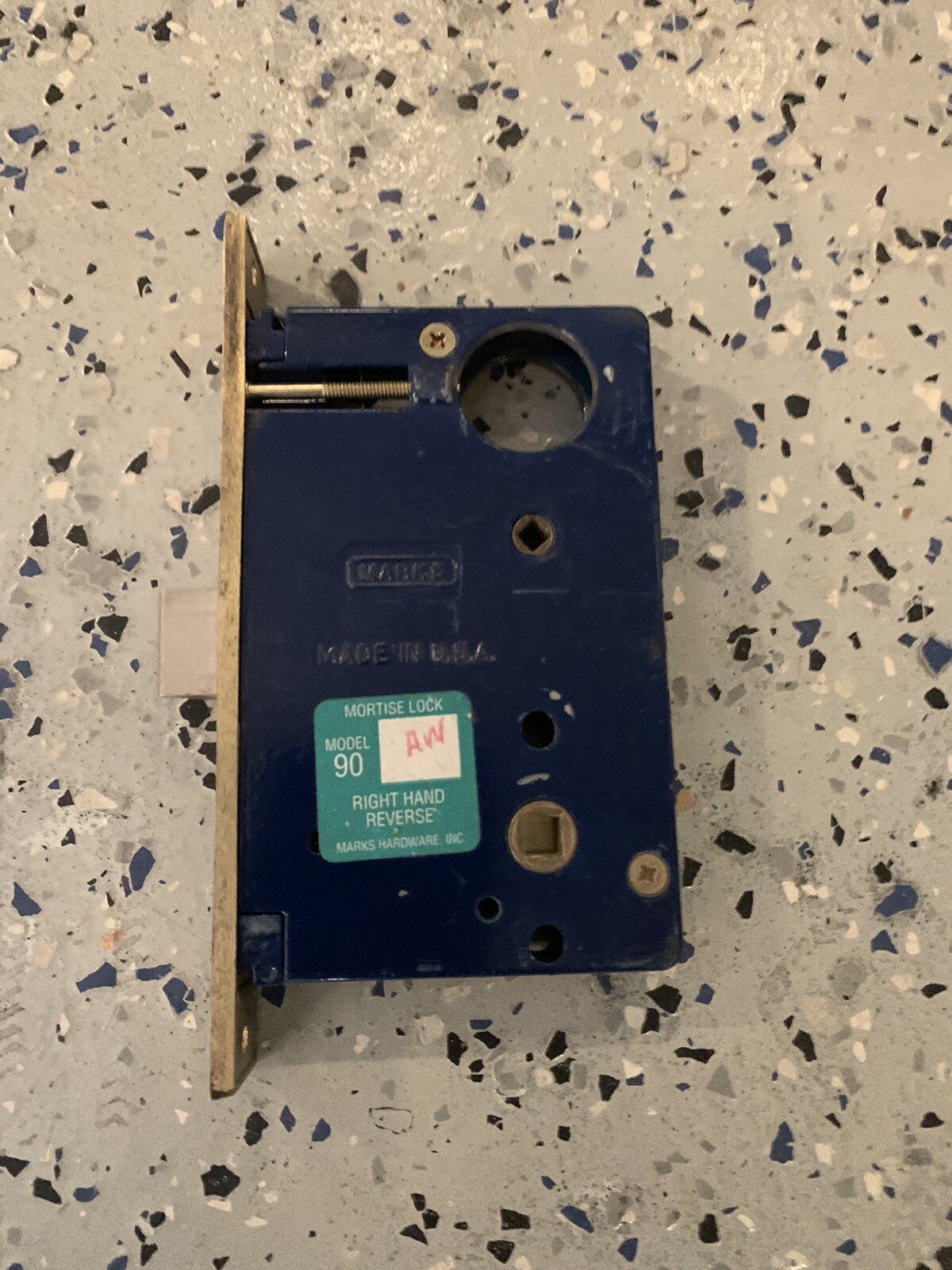 Marks 22AC/3 Right Hand Reverse Iron Gate Mortise Lock Body With 2-1/2 ...