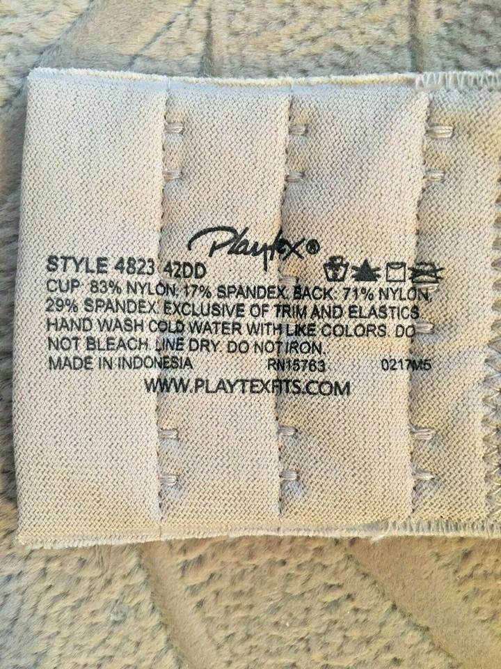 PLAYTEX LOVE MY CURVES Underwire Bra Style 4823 Beige Size 42DD NWOT | eBay