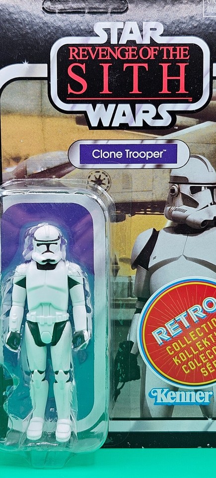 Star Wars Retro Collection ROTS Clone Trooper 2024 Hasbro NEW MOC ...