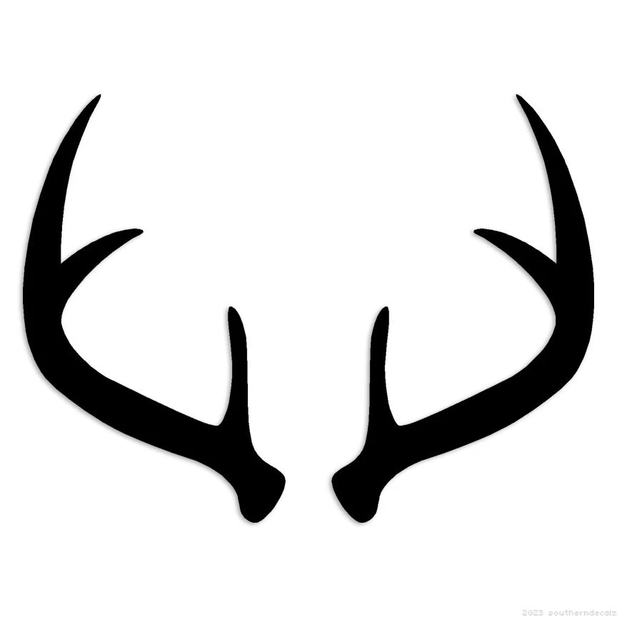 Deer Antler Decal