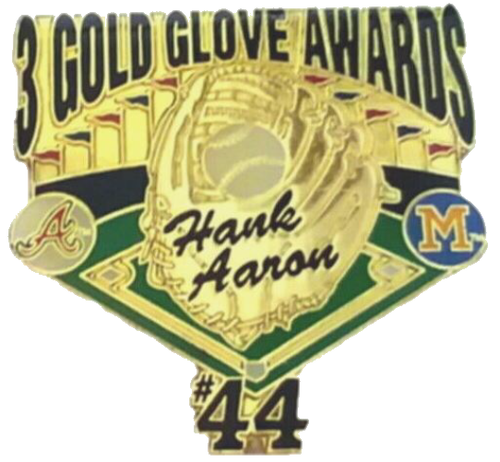 BRAVES PIN HANK AARON PIN GOLD GLOVES BASEBALL MLB COLLECTER PIN | eBay