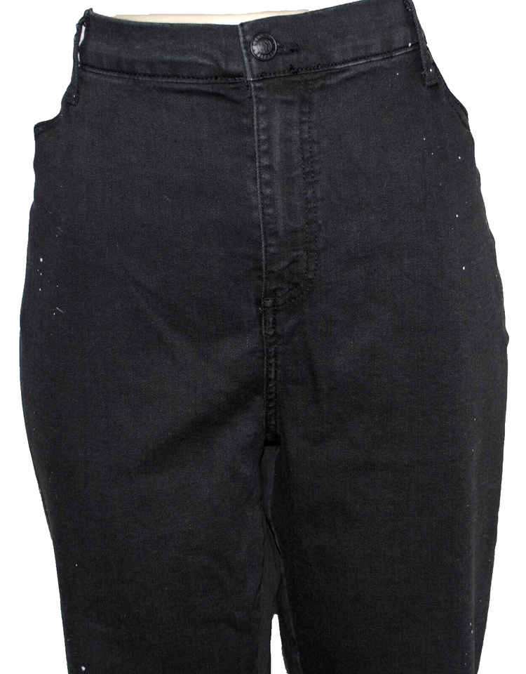 Denim & Co. Canyon Retreat Regular Girlfriend Jean with Paint Wash, 20W ...