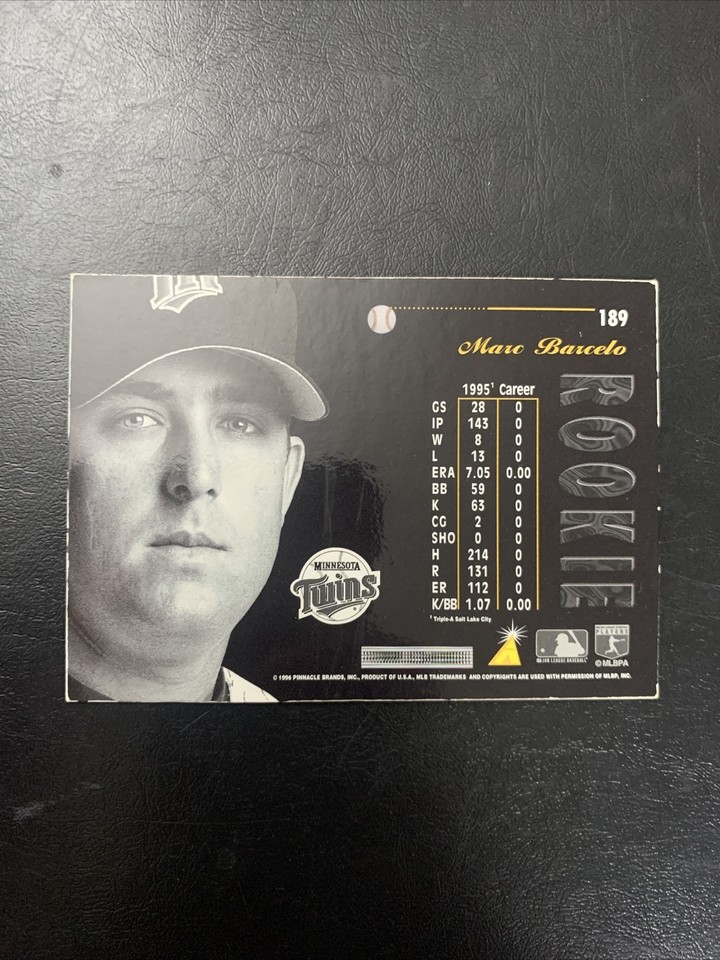 1996 Pinnacle Aficionado Artist's Proof Marc Barcelo #189 | eBay