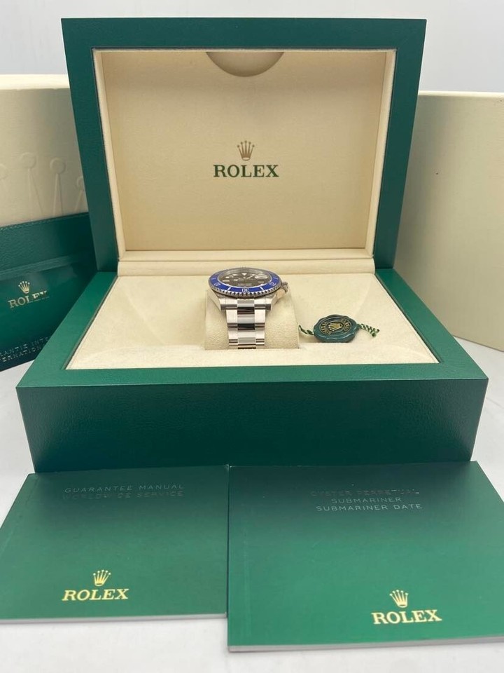 Rolex Submariner Date 41mm WG Smurf/Cookie Monster 126619LB Box ...