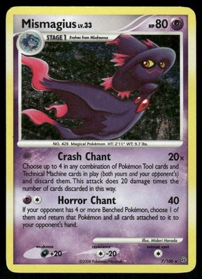 Pokemon Cards Mismagius 7/100 Stormfront Holo Rare MP | eBay