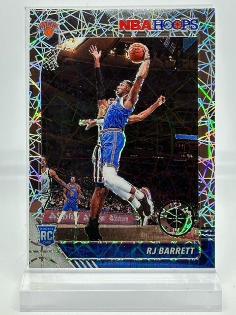 2019-20 HOOPS RJ Barrett Silver MOJO NEW YORK KNICKS ROOKIE Card#201 ...