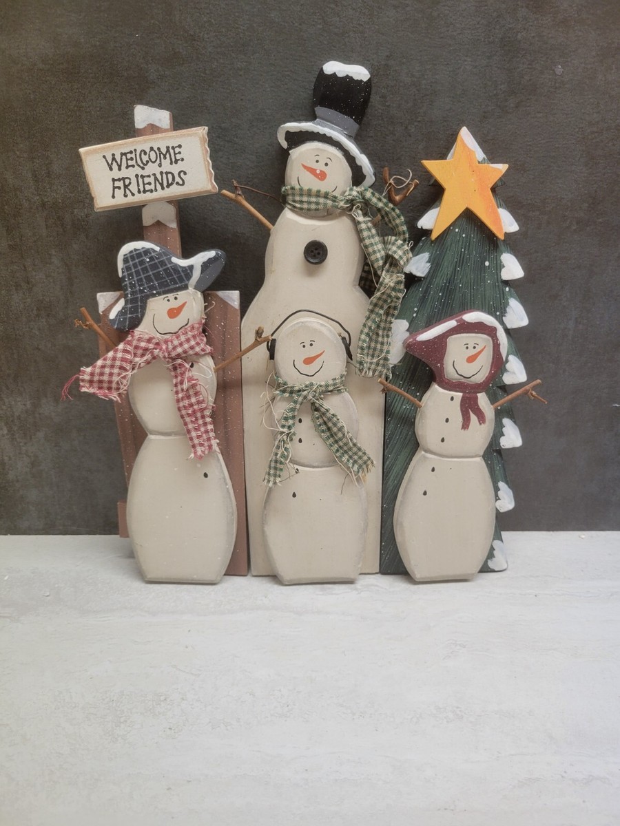Picket Fence Snowman Craft