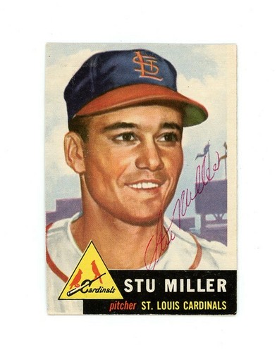 STU MILLER signed 1953 TOPPS baseball card #183 CARDINALS Rookie | eBay