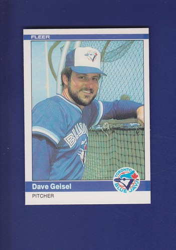 Dave Geisel 1984 Fleer MLB Baseball #154 (MINT) Toronto Blue Jays | eBay