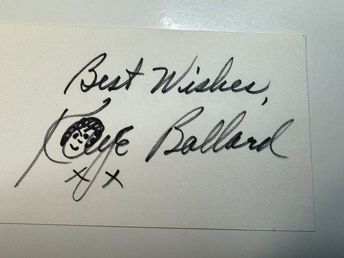 Kaye Ballard Actress/Comedian/Singer Autograph Signature Signed Card | eBay