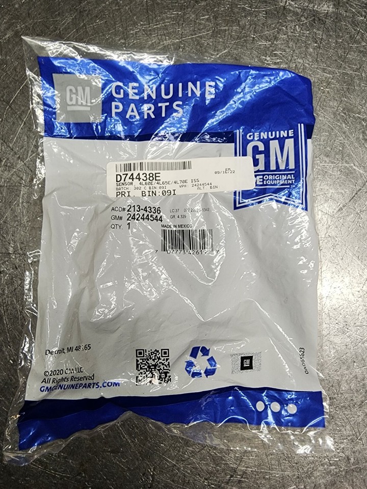 OEM Genuine GM 4L60E 4L65E 4L70E Transmission ISS Input Speed Sensor ...