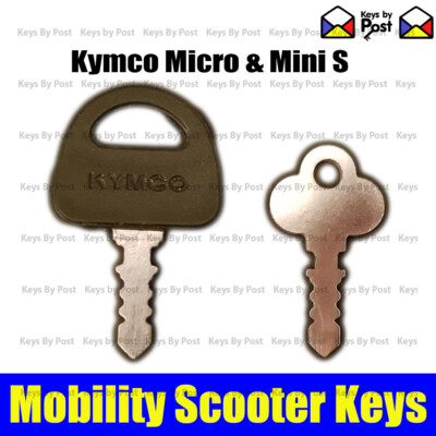 Spare Mobility Scooter Key Kymco Elite Zeo or Days Mini and Micro S ...