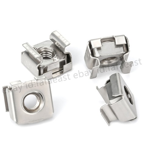 Snap-in Cage Nuts 304 Stainless steel Nut for Server Shelve Cabinet M4 ...