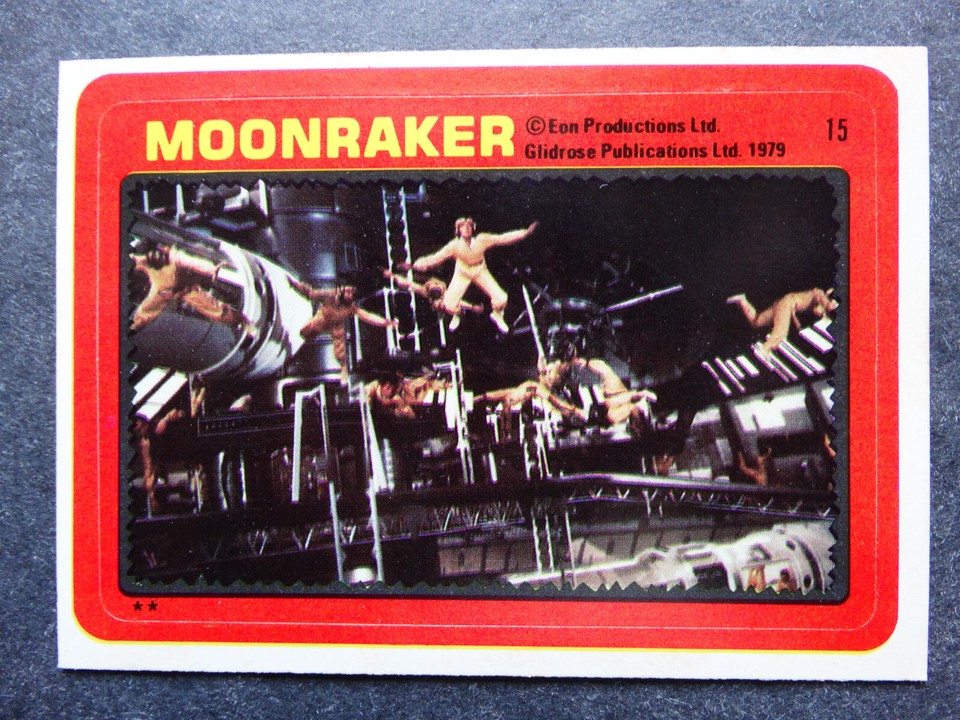 1979 Topps James Bond Moonraker Movie Sticker Card Complete Your Set U ...