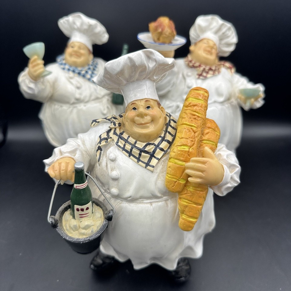 3 FAT ITALIAN CHUBBY CHEFS CHEF KITCHEN Decor Colorful | eBay
