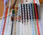 6/8 inch wide Colorful Flower Embroidered Lace price per yard select ...