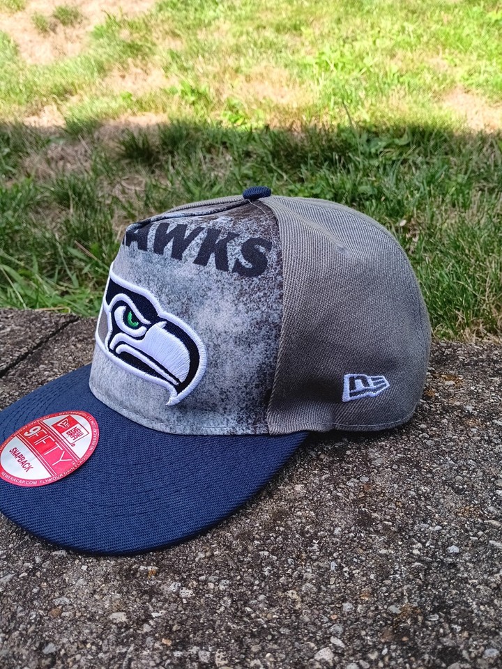 NFL Seattle Seahawks Hat Cap Snapback New Era 9Fifty Script Logo And ...