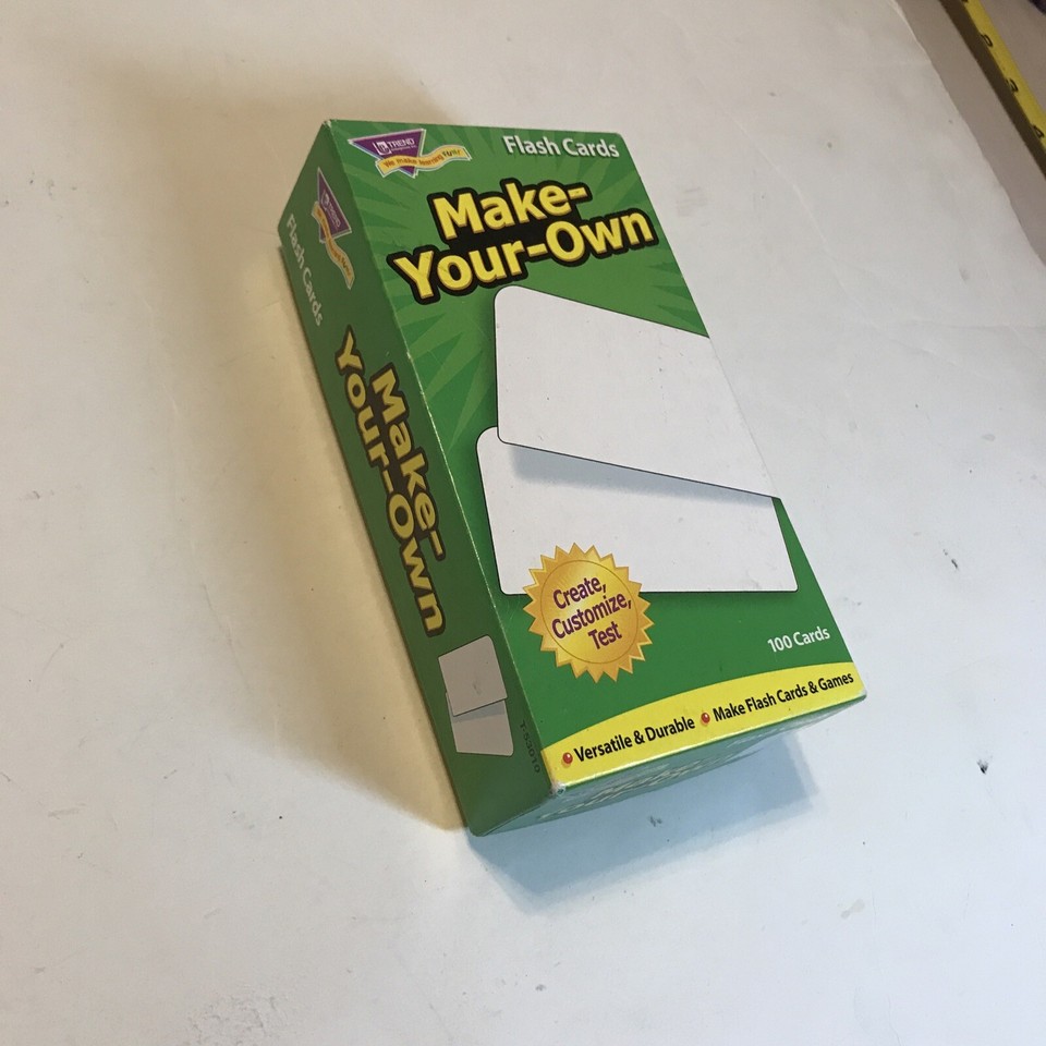 Trend Make Your Own Flash Cards Box New Open 4091 | eBay