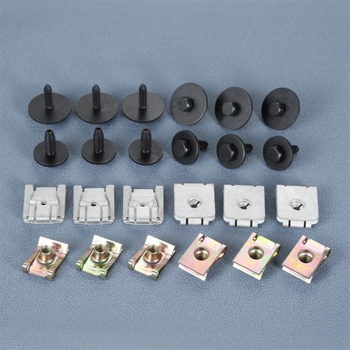 24x Car Engine Undertray Fastener Clips Screw Set For Mercedes-Benz ...
