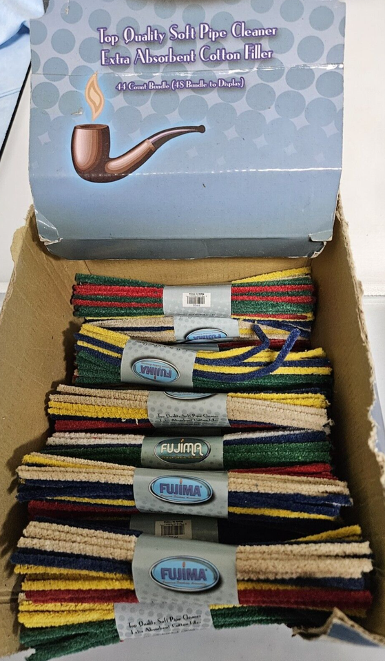 6"-2x44 ct. Fujima Top Quality Soft Pipe Cleaner Extra Absorbent Cotton ...