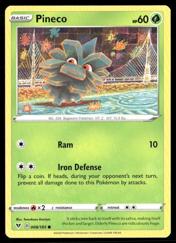 2020 Vivid Voltage Set Pokemon Card 008 Pineco NM | eBay