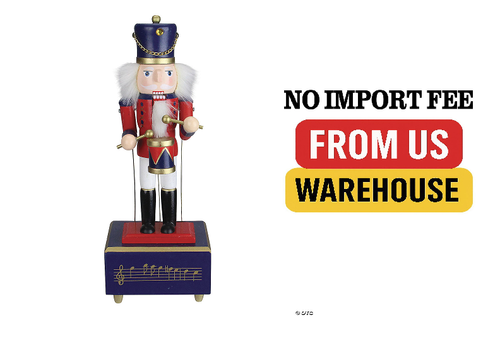 Northlight - 12" Red and Black Animated Musical Christmas Nutcracker ...