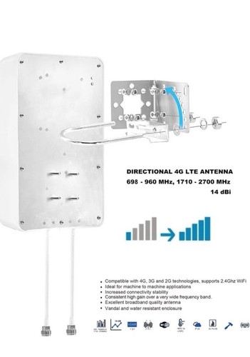 5G 4G LTE WiFi 2x2 MIMO Outdoor Directional Panel Antenna High Gain | eBay