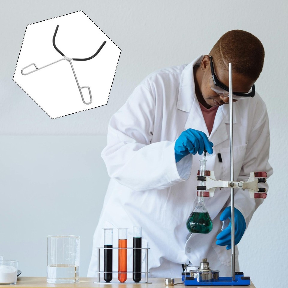 Test Tube Grip Chemical Melting Crucible Clamp Laboratory Beaker | eBay ...