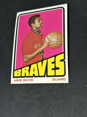 1972-73 Topps Basketball #39 Mike Davis EX+ Buffalo Braves Virginia ...