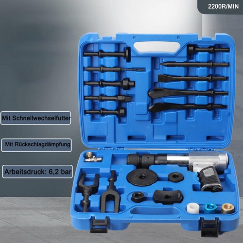 Air Hammer Chisel Tool Kit Set Pneumatic Gun Hammer Bits Shovel Tool ...