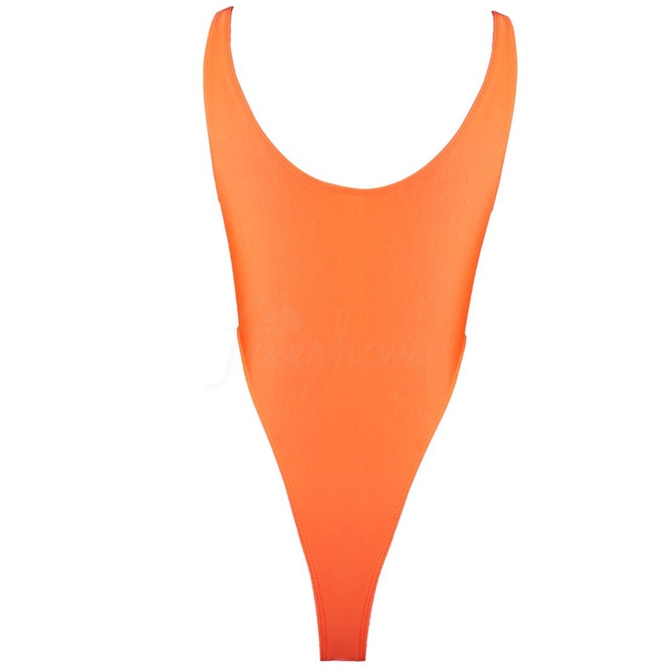 One-piece Women's Gymnastics Work Out Swimsuit Leotard High Cut Thong ...