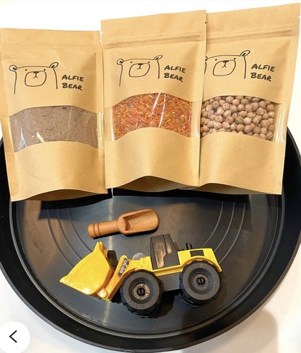 Construction Building Digger Sensory Play Coloured rice Kit Messy Play ...