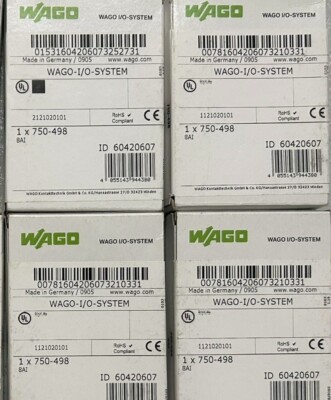 1pcs WAGO 60420607 PLC Module 750-498 | eBay