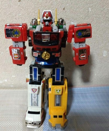 BANDAI Power Rangers Lightspeed Rescue GoGoFive DX Victory Robo ...