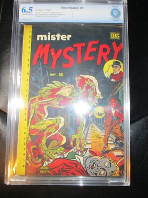 Mister Mystery 2 CBCS 6.5 FN+ 1951 Aragon Horror Monster In Subway C ...