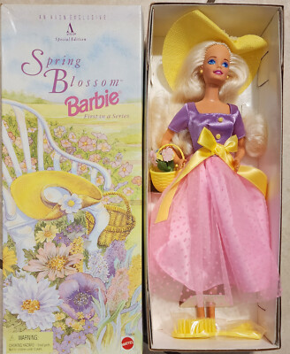 Spring Blossom Barbie Doll Blonde Avon Special Edition Mattel #15201 ...