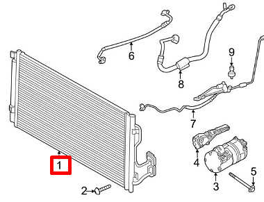 BMW 3 F34 GT A/C AIR CONDITIONING RADIATOR 64506804721 6804721 NO DUTY ...