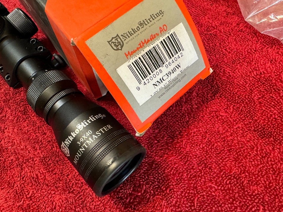 Nikko Stirling MountMaster Scope & Rings Weaver Mounts-Rimfire Rifle- 3 ...