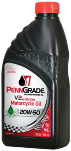 Penn Grade 1 V2 Motorcycle High Performance Racing Engine Oil 20W50 (1 ...