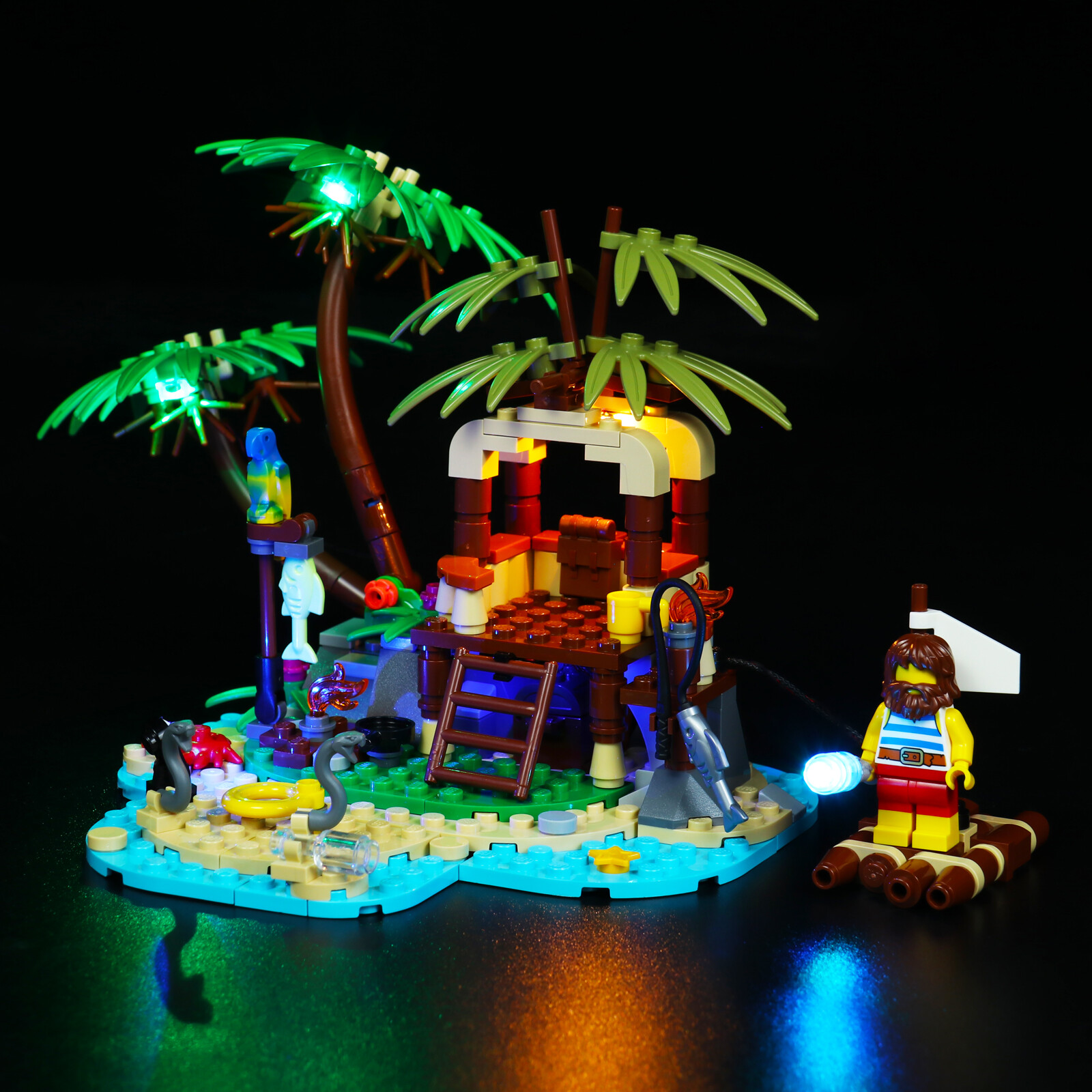 LocoLee LED Light Kit for Lego 40566 Ray The Castaway Building Block ...