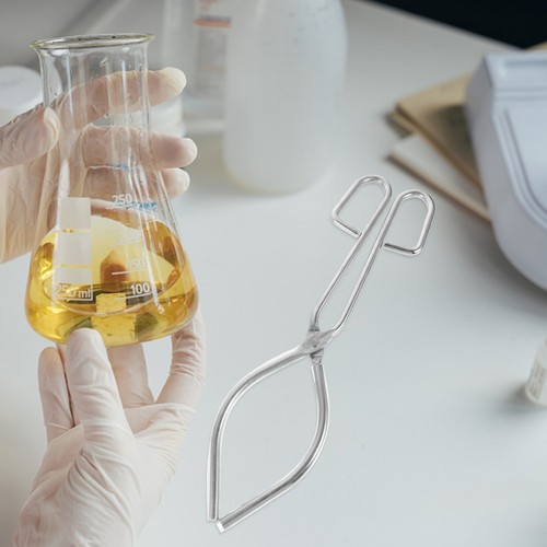 3 Count Glass Beaker Fixing Clip Clamp Handle for Beakers Chemistry Lab ...