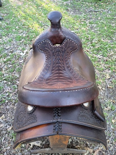 15.5” Hereford Tex Tan Roping Saddle | eBay
