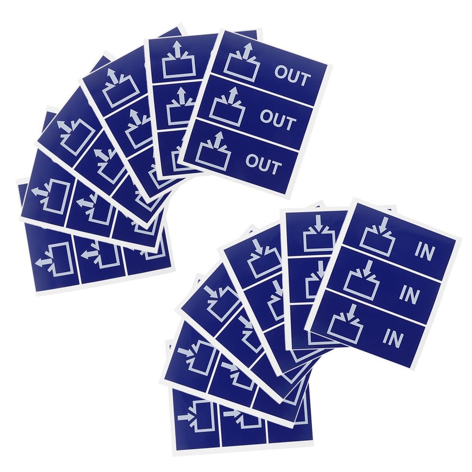 12 Pcs Mechanical Oil Port Label Fuel Inlet Marker Equipment ...