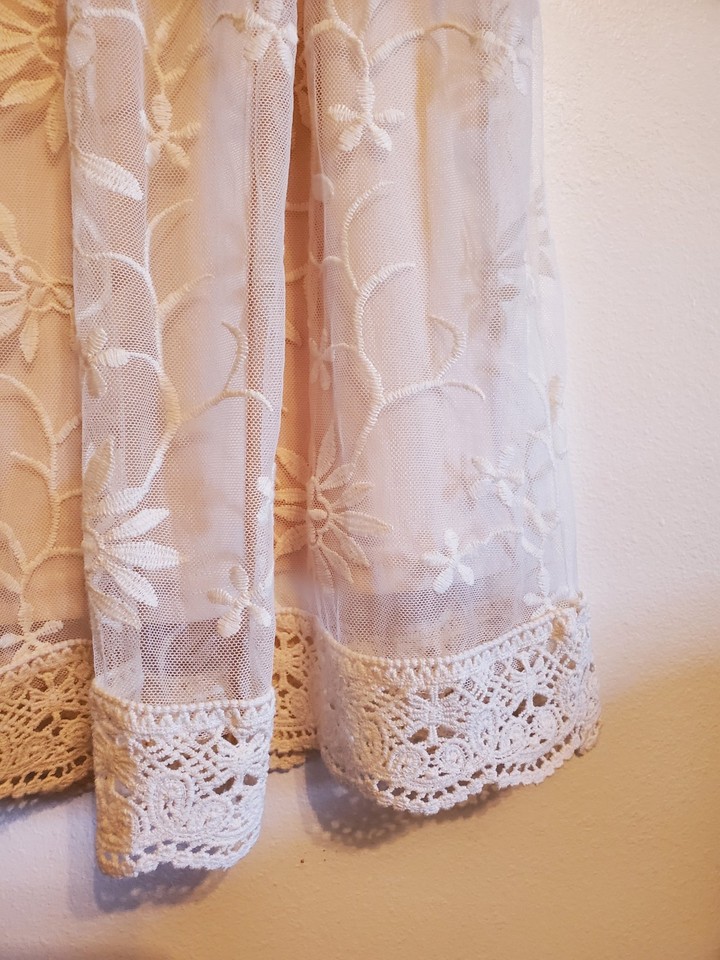 Cato Cottage Core Lace Crocheted BOHO Skirt Size Large/XL | eBay