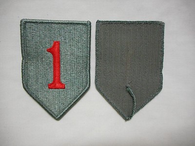 ACU US ARMY 1ST INFANTRY DIVISION BIG RED ONE PATCH WITH FASTENER | eBay