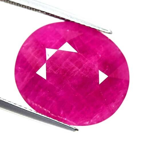 BURMESE RUBY 20.59ct 100%NATURAL RUBY OVAL CUT FACETED | eBay
