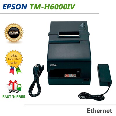 Epson TM-H6000IV Multi-function POS Compact Receipt Thermal Printer USB ...