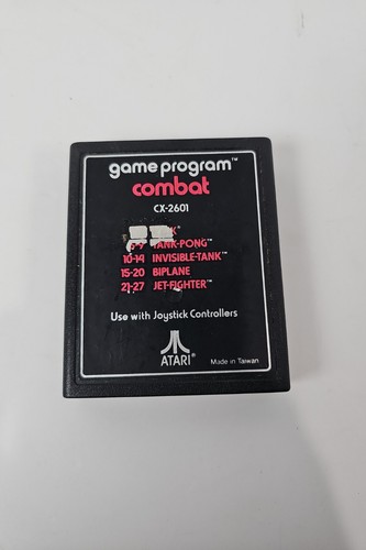 Combat Atari 2600 Game Program CX-2601 Text Label Version Cartridge Only | eBay